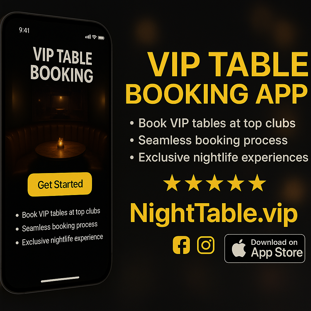 NightTable - VIP Table Booking App
